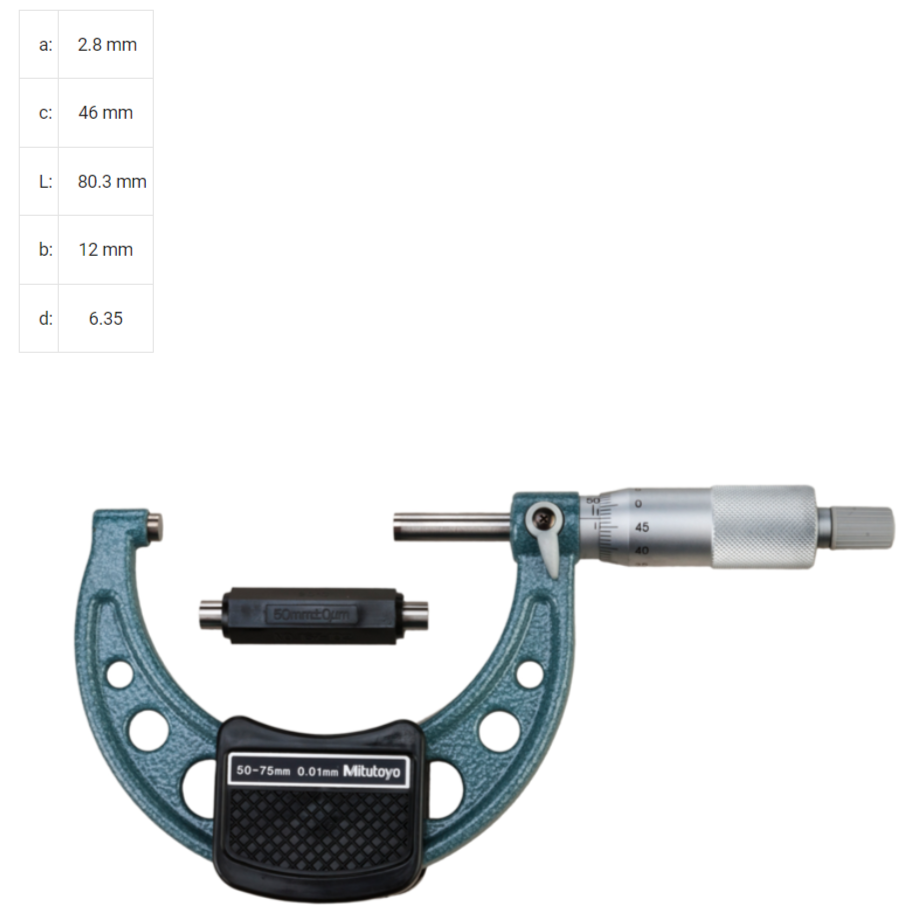 Panme Đo Ngoài Cơ Khí Mitutoyo 103-139-10 Giá Tốt Nhất tại Cattools